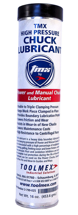 TMX High Pressure Chuck Lubricant Grease 16oz Cartridge 3-799-025