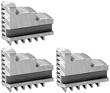 Bison Hard Solid ID Master Jaws for 4" Scroll Chuck, 3pc, 7-881-304