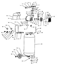 Kobalt F226VWLVP & 37296 Air Compressor Parts
