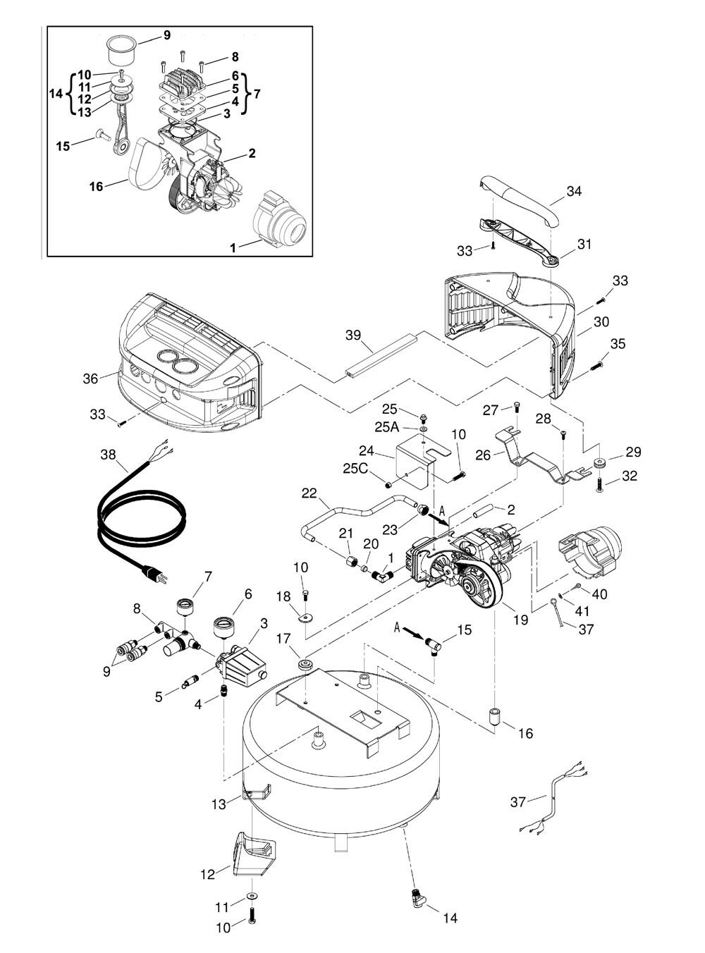 All Hitachi Air Compressor Parts | Master Tool Repair