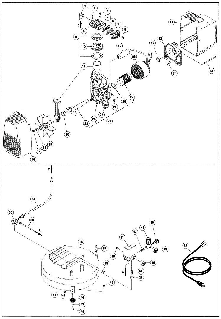 All Hitachi Air Compressor Parts | Master Tool Repair