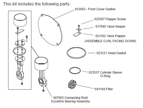 Thomas Air Compressor Rebuild Kits | Master Tool Repair