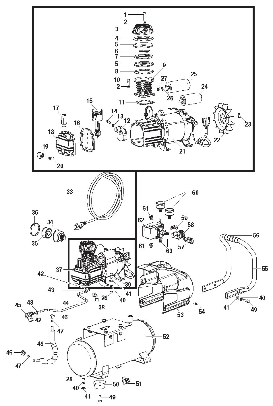 Industrial Air Air Compressor Replacement Pumps