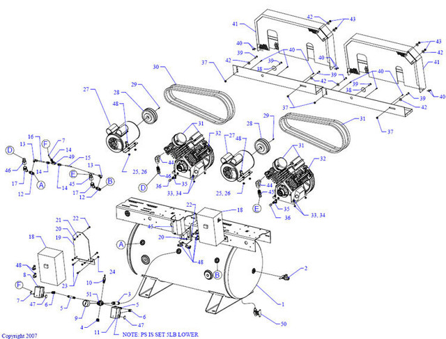 All Emglo Air Compressor Parts