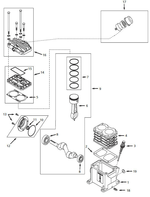Speedaire Single-Stage Air Compressor Pump Parts | Master Tool Repair