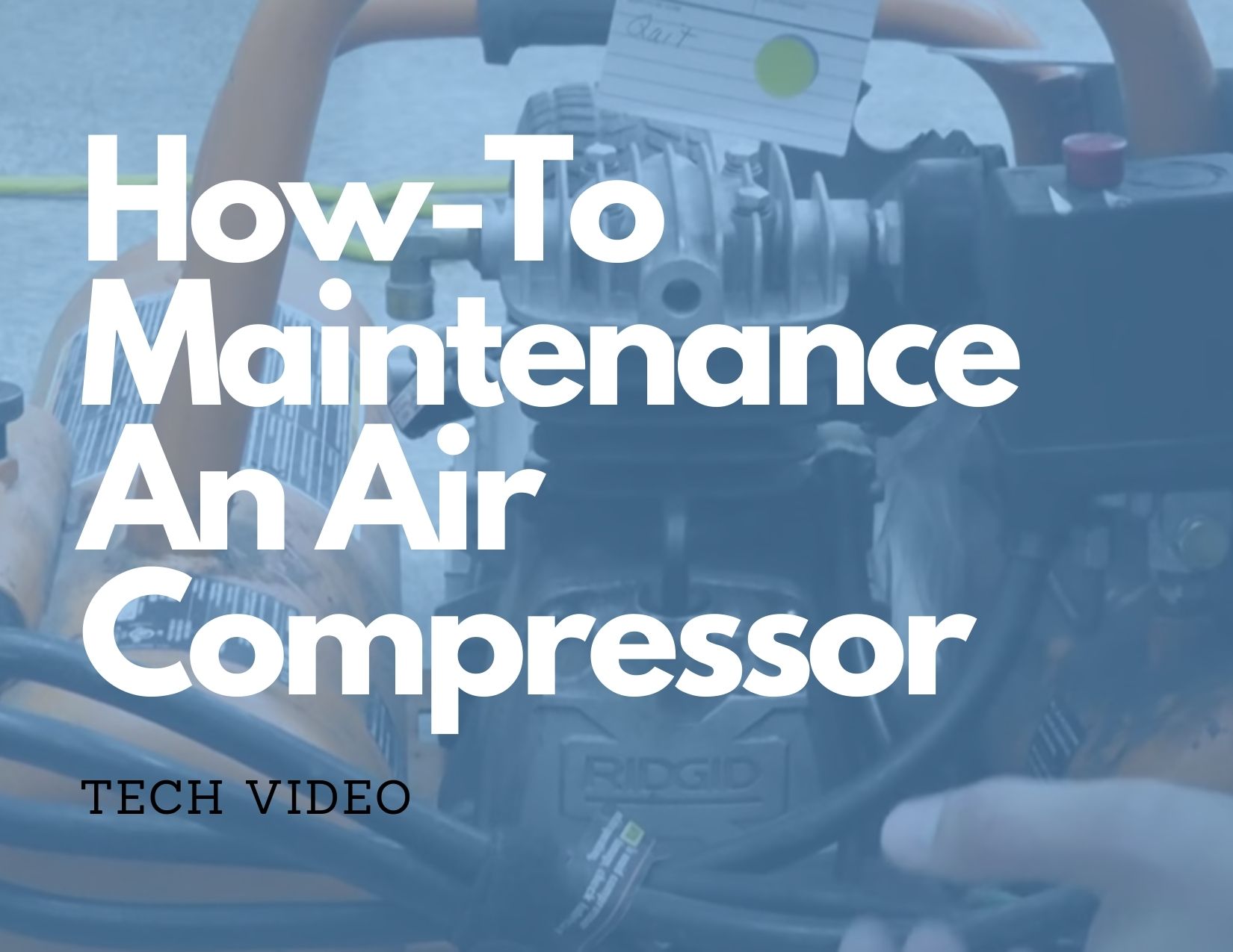 How-To Maintenance An Air Compressor - Master Tool Repair