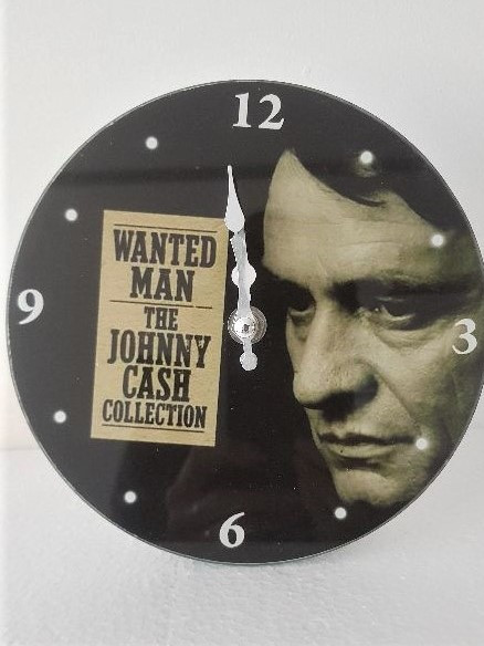 Clock Johnny Cash 17cm - Endeavour Giftware 2018 Limited