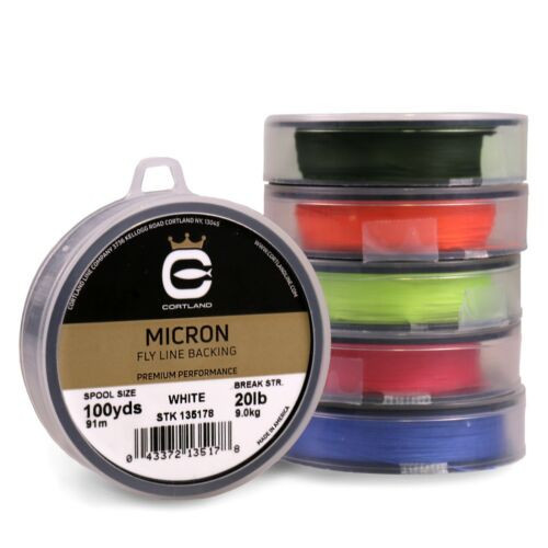 Cortland Micron Fly Line Backing 20 lb 100 yds - 5 Colors ...