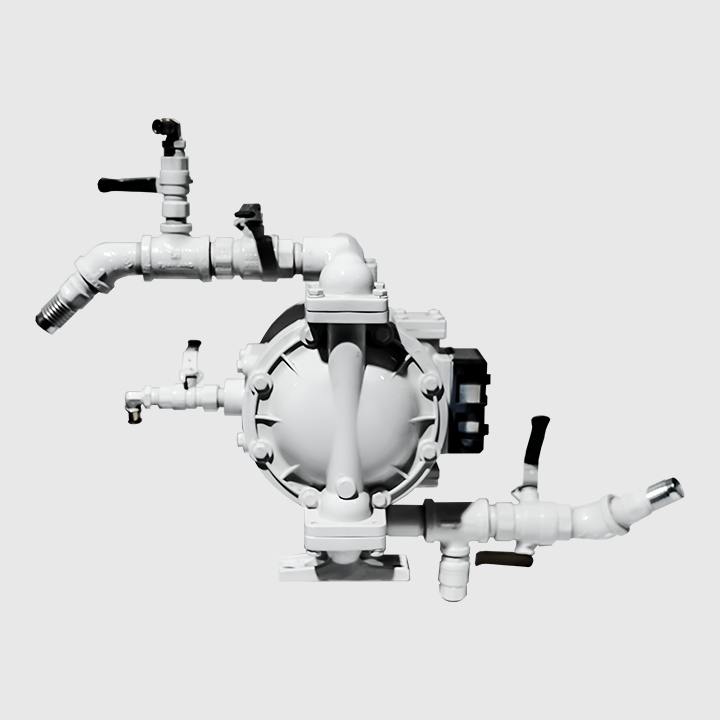 Pump Assembly - Sandpiper, Includes Valves - Con-Tech Manufacturing