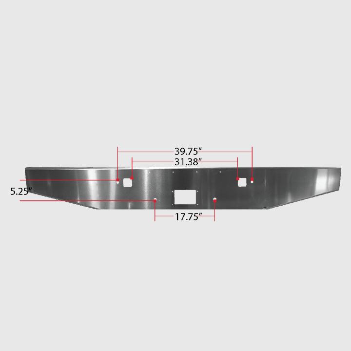 Kenworth Set Forward Axle Front Bumper - Wingman Compatible - Con-Tech ...
