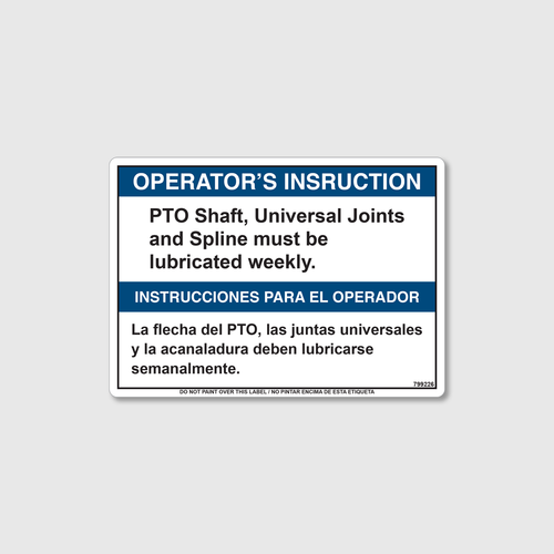 Instructions - PTO Shaft Decal - Con-Tech Manufacturing