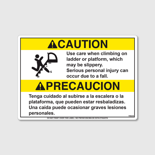 Caution! Use Care Decal - Con-Tech Manufacturing