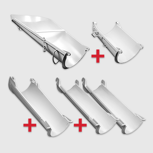 Chute Kit - Main, Paver Foldover, 1 Aluminum Transition Chute, 2 ...