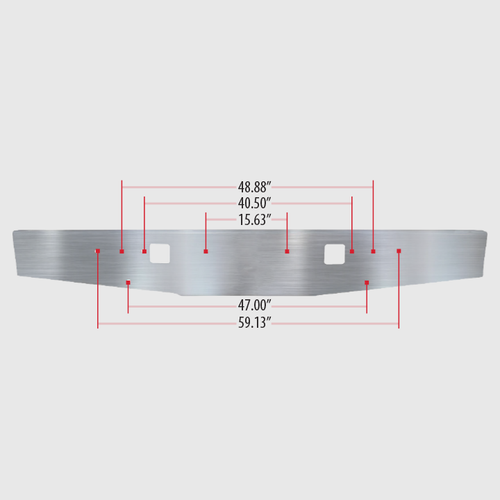 Front Bumper KW T880 & W900 - Set Forward Front Axle, Aluminum - Con ...