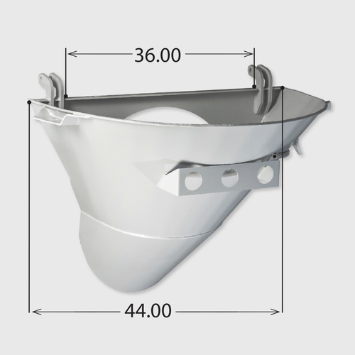 Standard Charge Hopper 4" Drop - Con-Tech Manufacturing