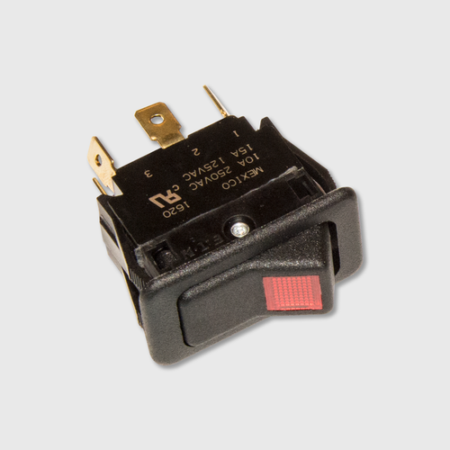 Rocker Switch, On / Off (Lighted Red) - Con-Tech Manufacturing