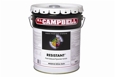 Resistant Post-Catalyzed White Pigmented Varnish