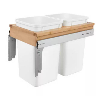 Top Mount Double 27 Quart Waste Container (Full-access) - Wurth Wood Group