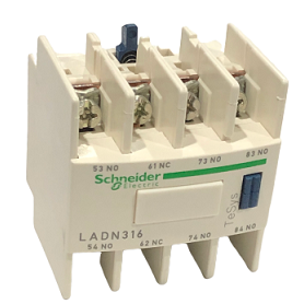 Schneider Electric Faston Terminal Contact Block LADN409
