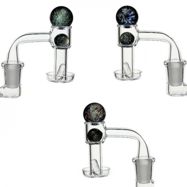 Galaxy Marble Pill Set. Crushed Opal Glass Carb Cap. – Marble Cap-Pearl ...