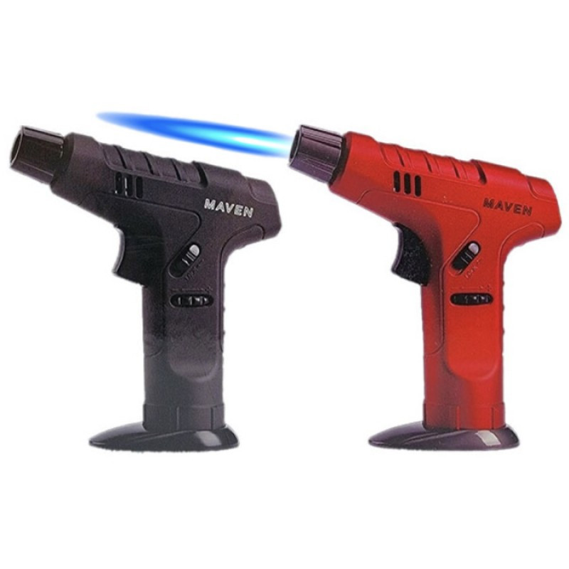 Maven Strength Handheld Angled Single Jet Table Torch Lighter.