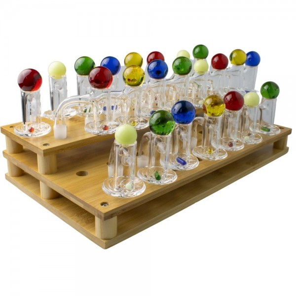 Riddles Display-- Wooden Display With Terp Slurp Bangers and Caps ...