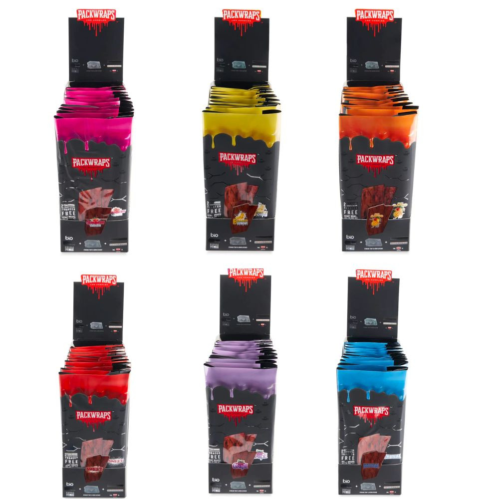 Packwraps x Twisted Hemp Wraps 2pk with Glass Tip 10ct Display