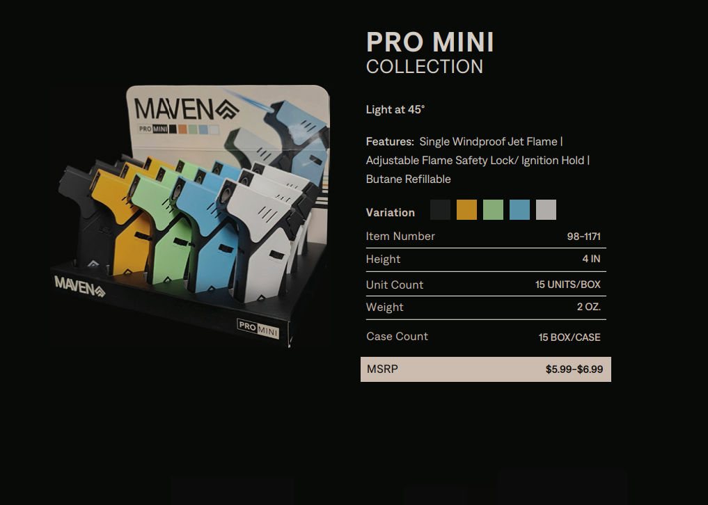 MAVEN PRO MINI - 15 CT DISPLAY