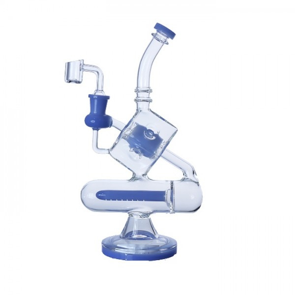 Inline Swiss Perc Cube Rig. Bent Neck.