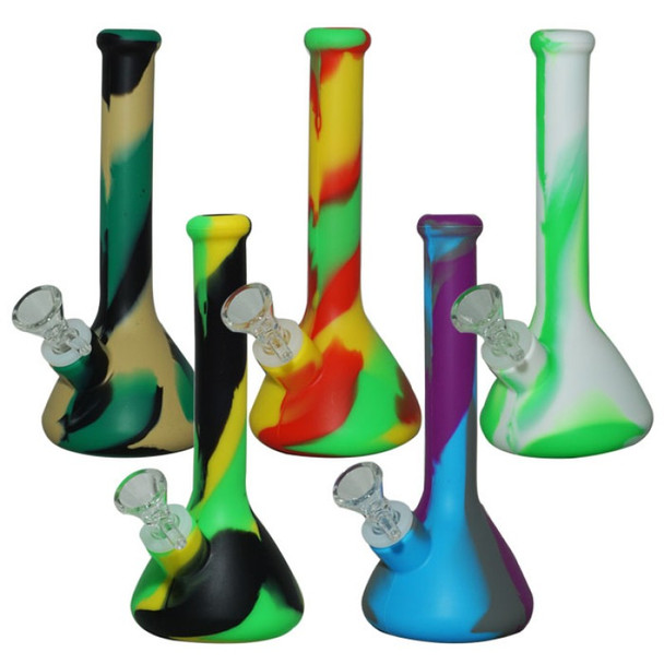 Silicone Mini Beaker Water Pipe Oil Rig