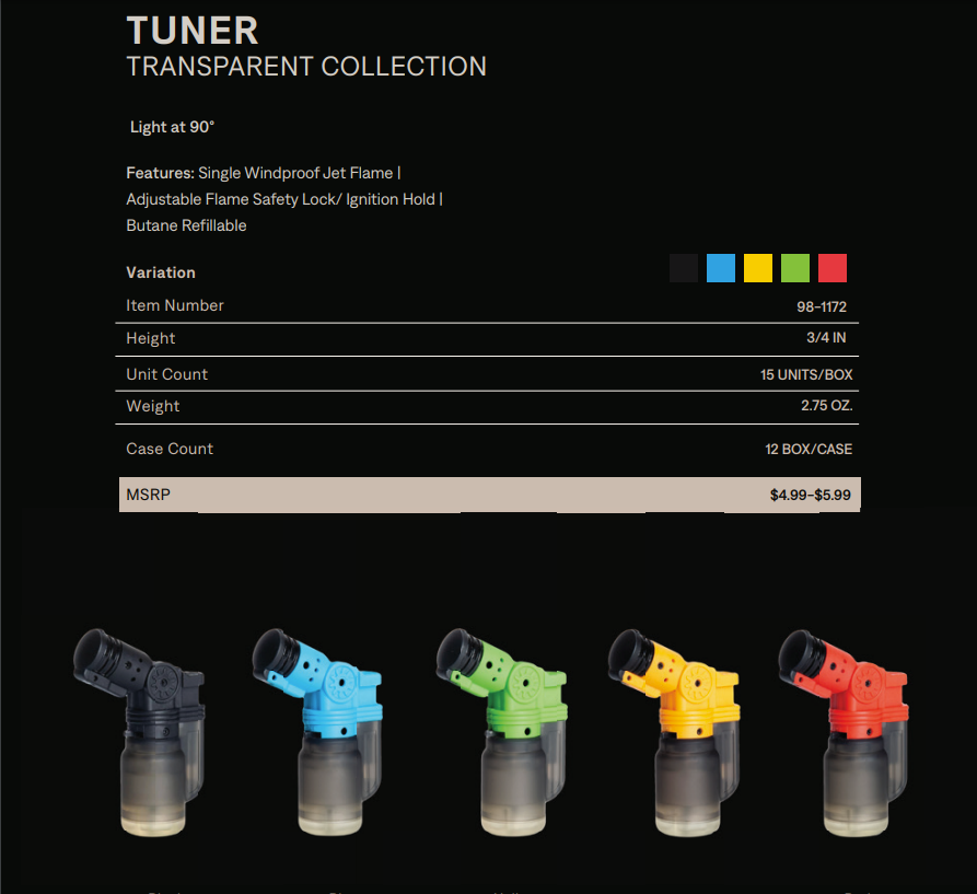 MAVEN TUNER TORCH - POCKET LIGHTER - 20 CT DISPLAY