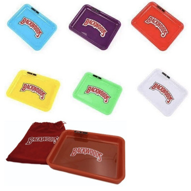 BACKWOODS led light up rolling tray. The tray has 6 color light up ...