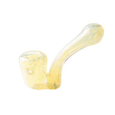 5” Silver Fumed Sherlock Hand Pipe. 105G