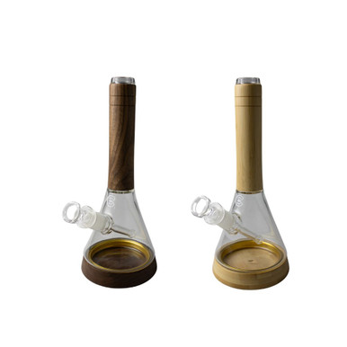 CONNECT NATURAL WOOD ON GLASS BEAKER- 1 PC