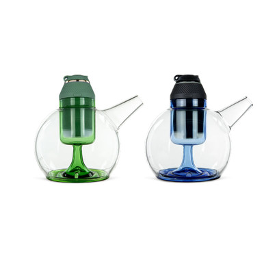 PUFFCO - PROXY RIPPLE - MINI GLASS DAB RIG - 1 PC - Yellow Bird Wholesale