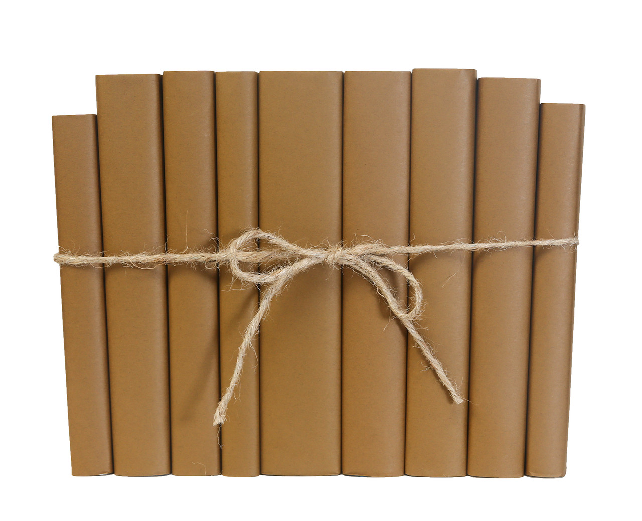 Brown Decorative Book Bundle - Pecan Paper Wrapped