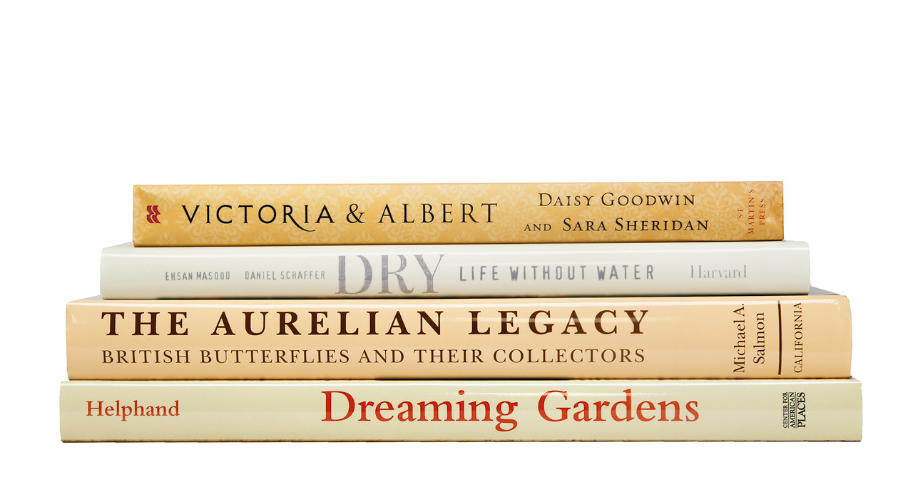 Cream Decorative Coffee Table Book Stack - Buttercream