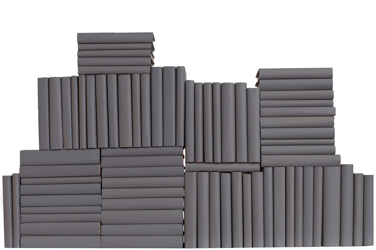 Grey Decorative Books - Slate Book Wall