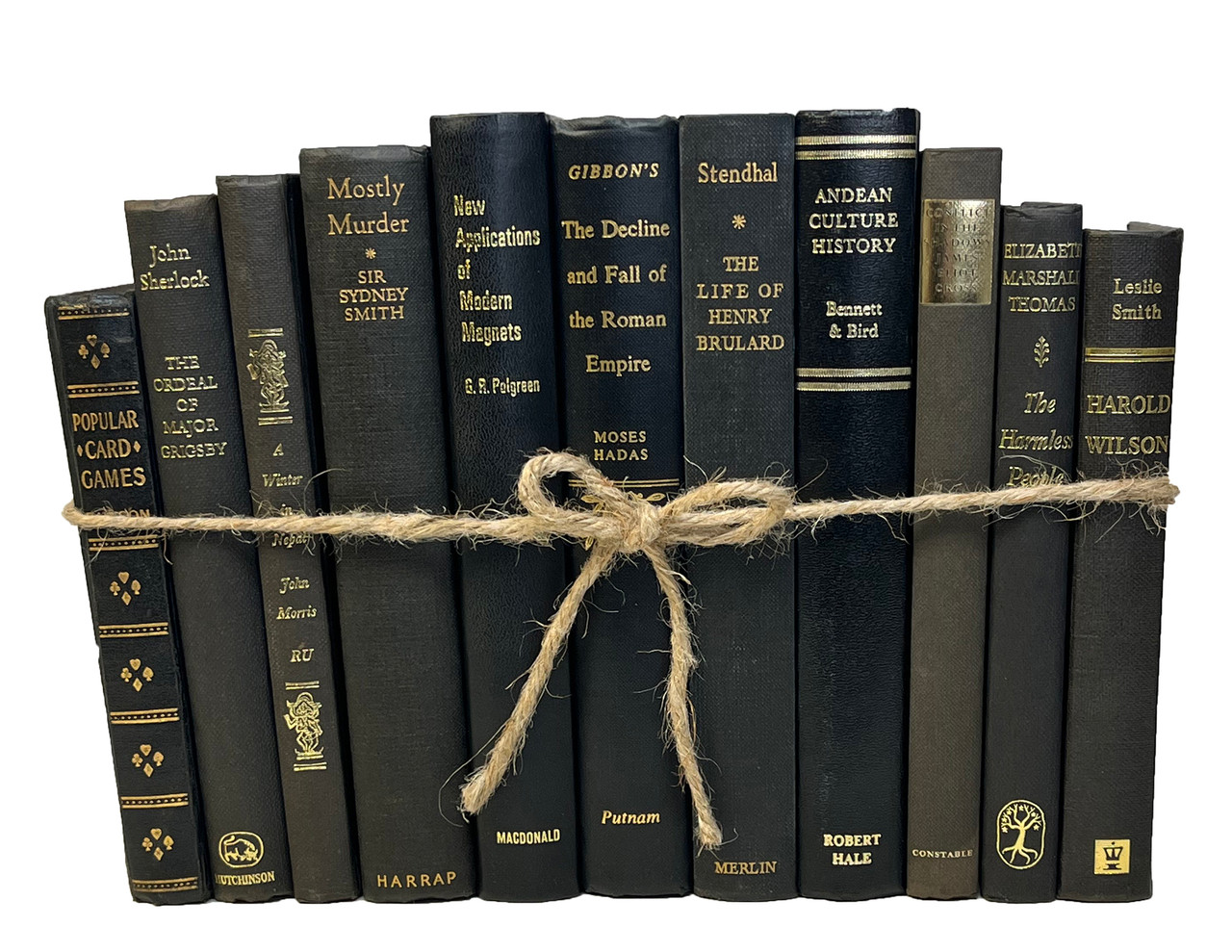 Vintage Onyx & Gold Book Bundle