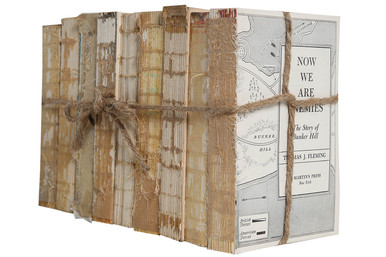 Tan Vintage Decorative Book Bundle - Paper & String