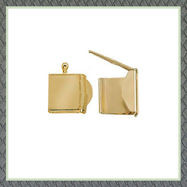 14KY Open Top Push On - Box Clasp