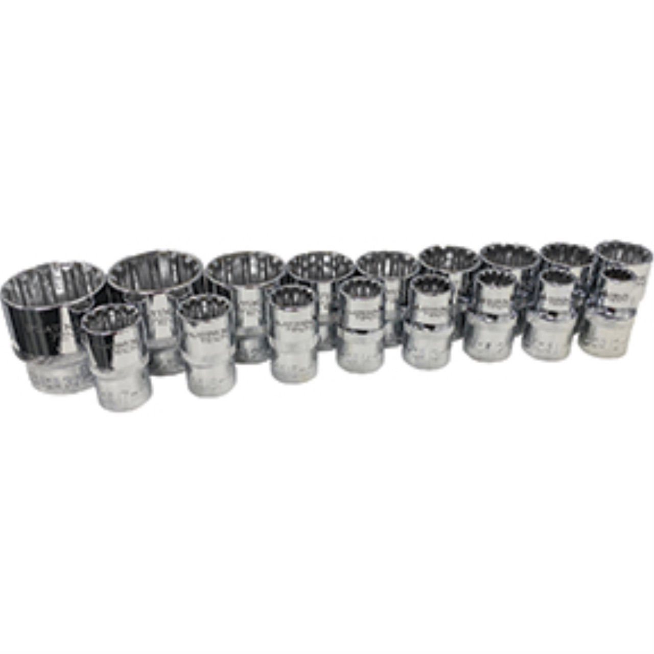 Platinum Tools 99817 17pc 1/2" Dr Metric Spline Socket | Beach Audio