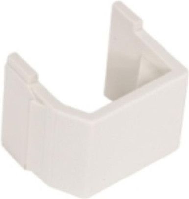 Hubbell Snap-Fit, Keystone, Blank, Office White, 10 | Beach Audio
