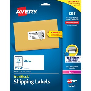 Avery® Easy Peel White Shipping Labels (ave-5263) | Beach Audio