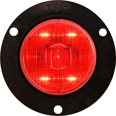 Optronics MCL52RB Led Mark Light W/flange;2';red | Beach Audio