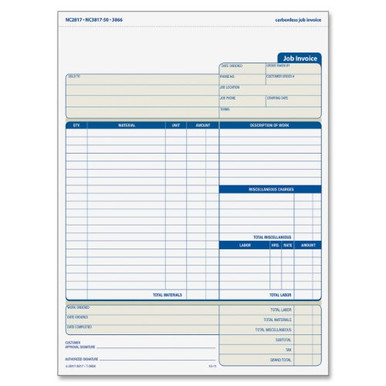 Adams Contractor Form - 100 Sheet[s] - 2 Part - | Beach Audio