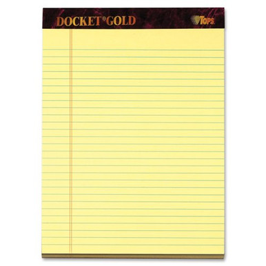 Tops Docket Gold Legal Pad - 50 Sheet - 20 Lb - | Beach Audio