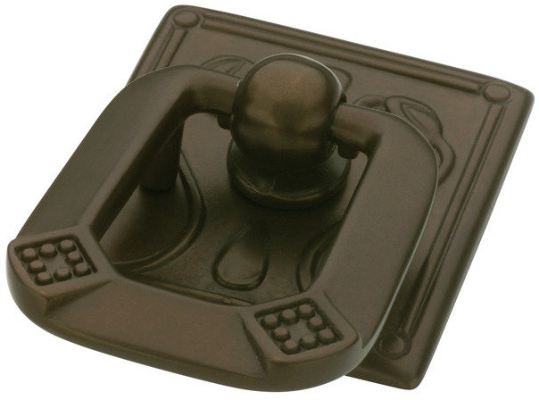 1-1/4" Vintage Ring Pull Tumbled Bronze