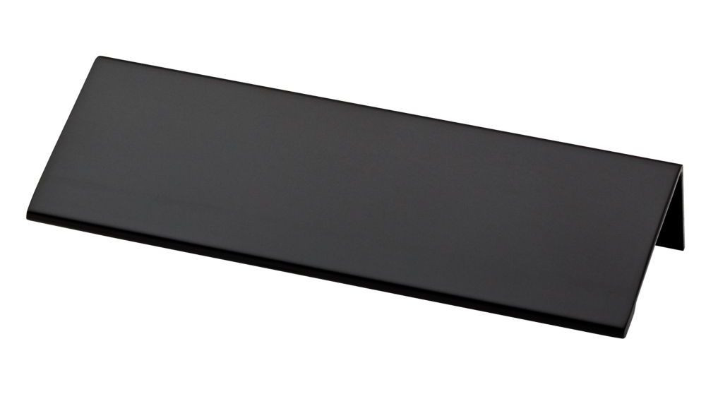3" Modern Edge Pull Flat Black
