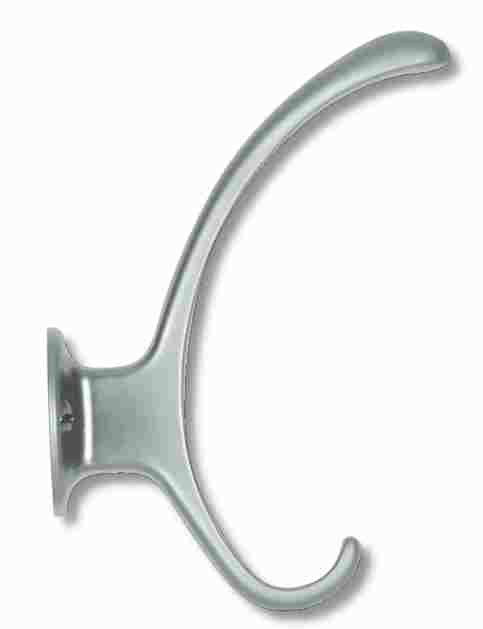 Aluminum Garment Hook Two Prong 5"